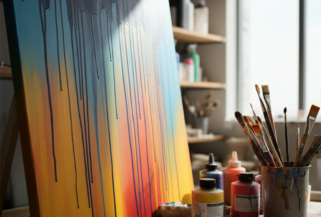 Unleash Your Creativity with the Drip Art Technique - Paintersdiary