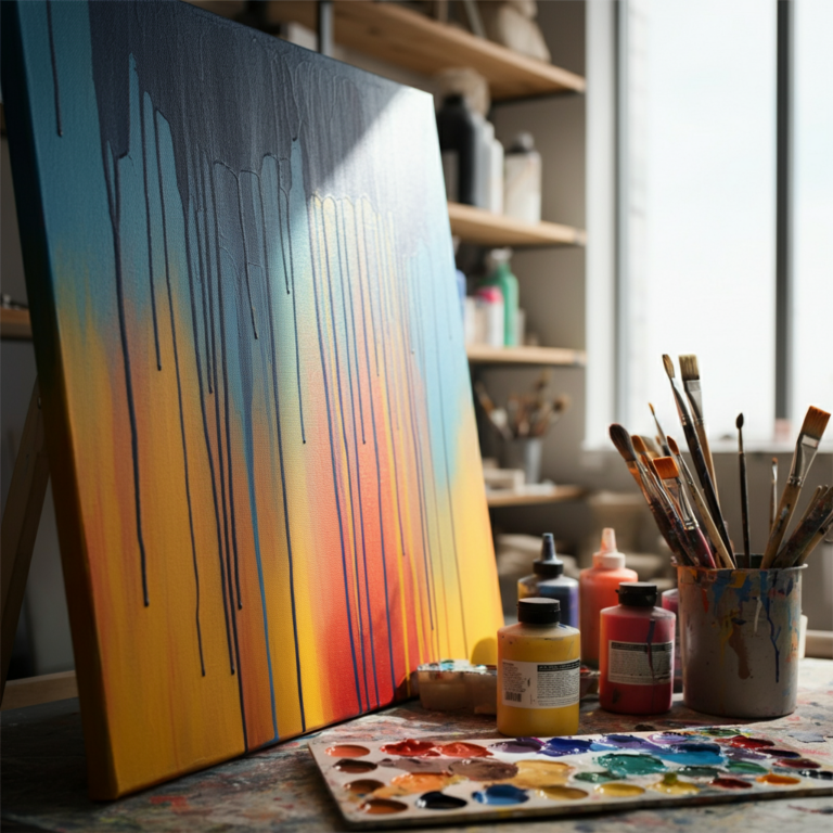 Unleash Your Creativity with the Drip Art Technique - Paintersdiary