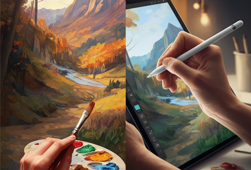Digital vs. Traditional Art: Navigating Tools for Modern Creators ...